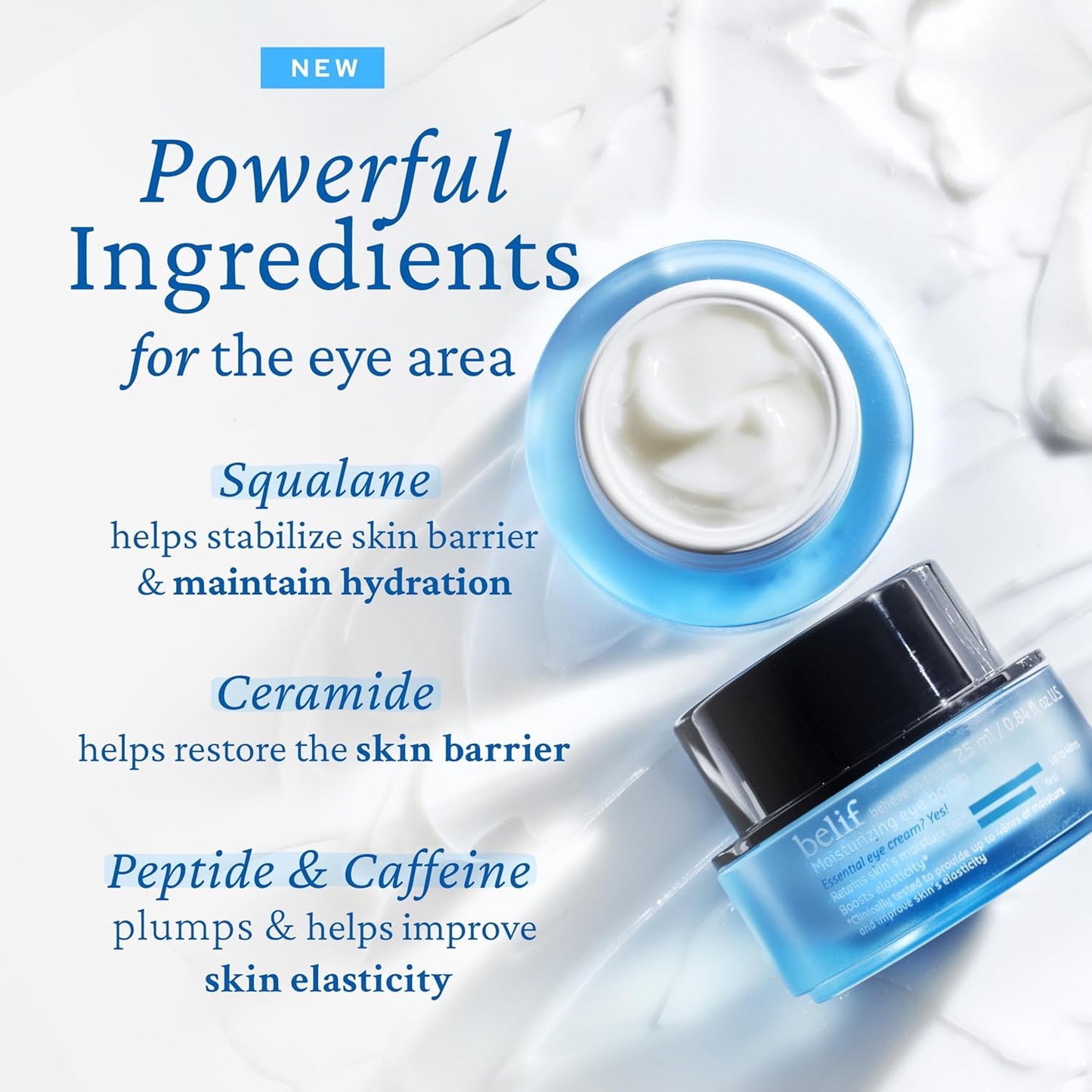 belif Peptide Eye Bomb, Anti-Aging Eye Cream for Wrinkles, Fine Lines ...